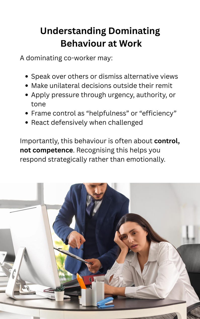 Setting Boundaries With a Difficult Co-worker Who Tries to Dominate ...