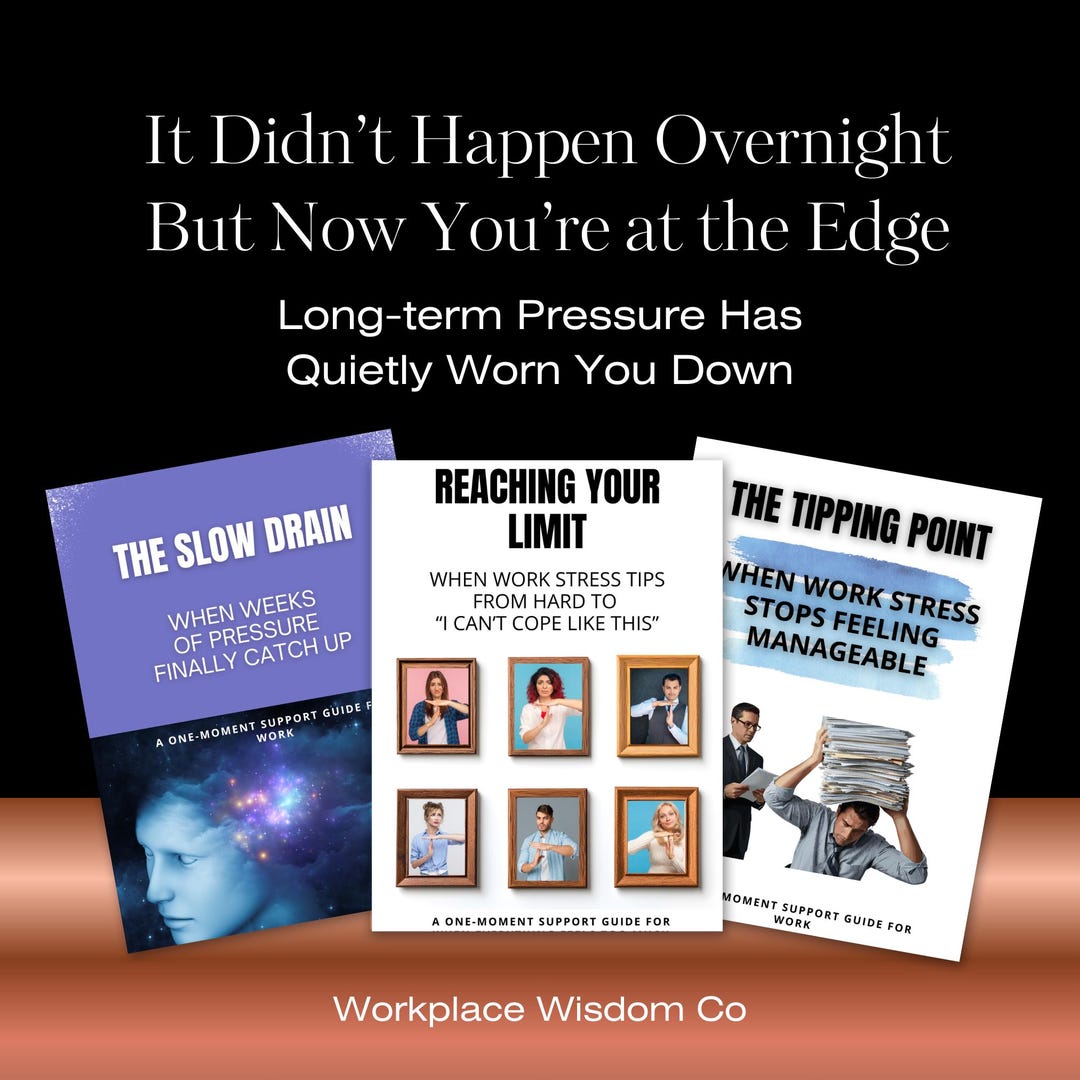 Work Stress Escalation Support | From Ongoing Pressure to Reaching Your ...
