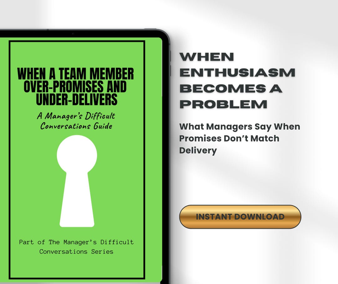 Over Promising at Work | Manager Conversation Scripts | Difficult ...