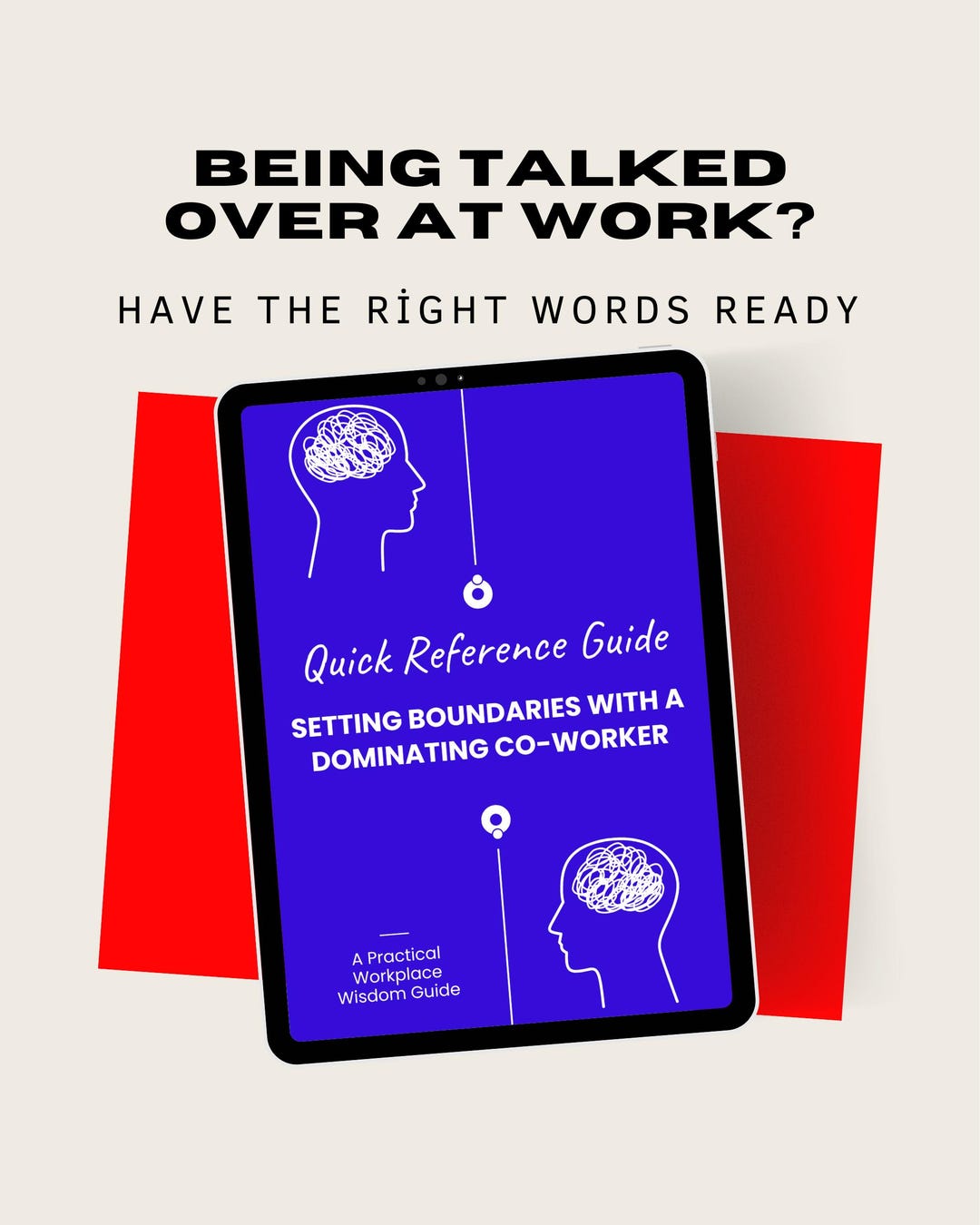 Dominating Co-worker Quick Reference Guide | Stop Being Talked Over at ...