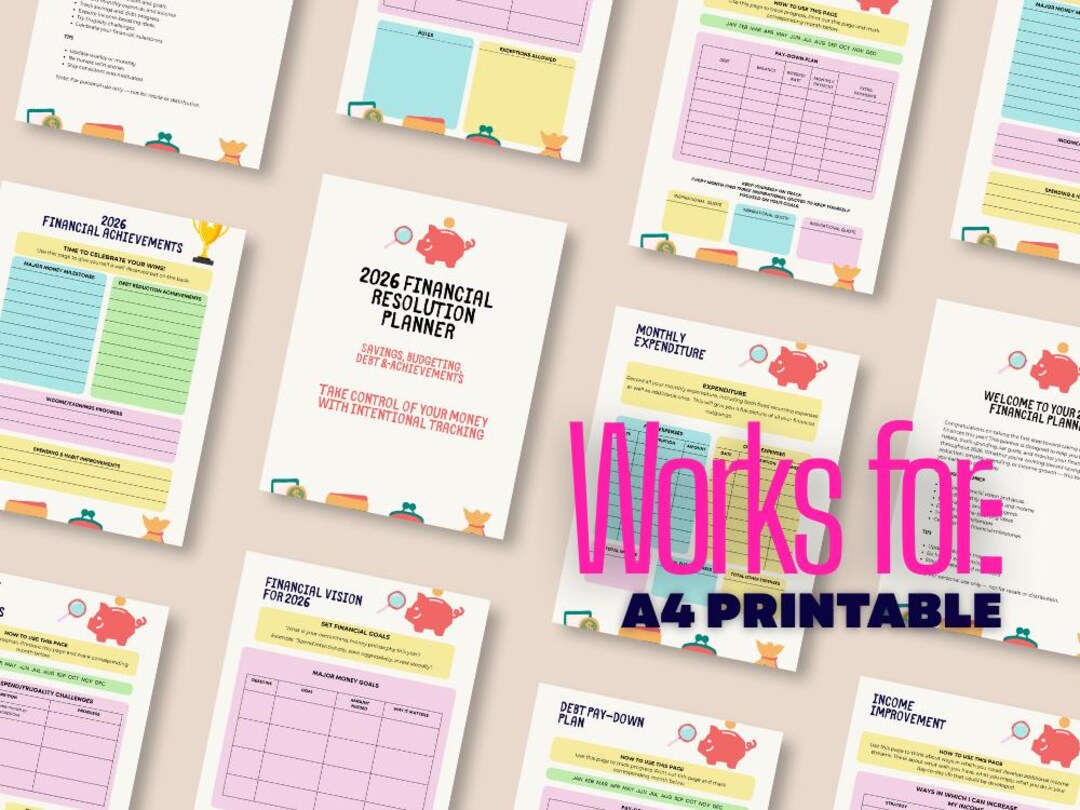 Debt Pay-down Tracker | Debt-free Planner | Monthly Repayment Sheet ...