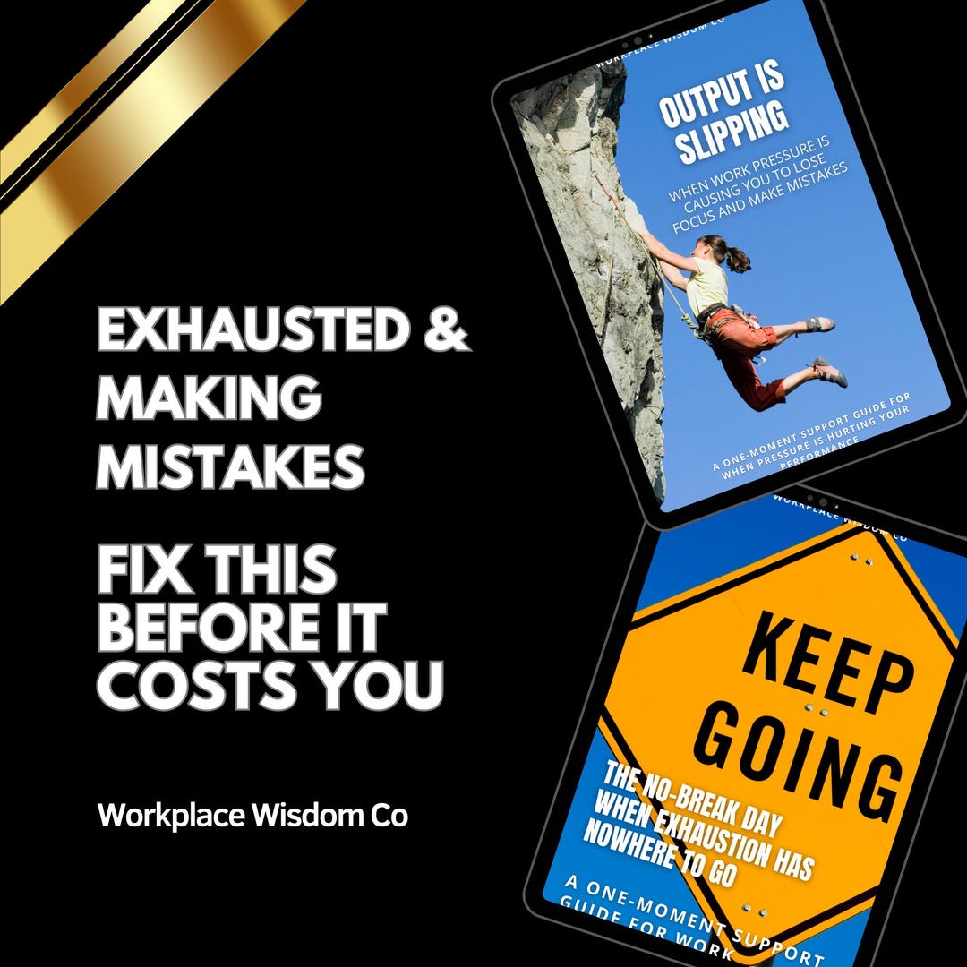 Exhausted at Work & Making Mistakes Bundle | No Break Day + Output is ...