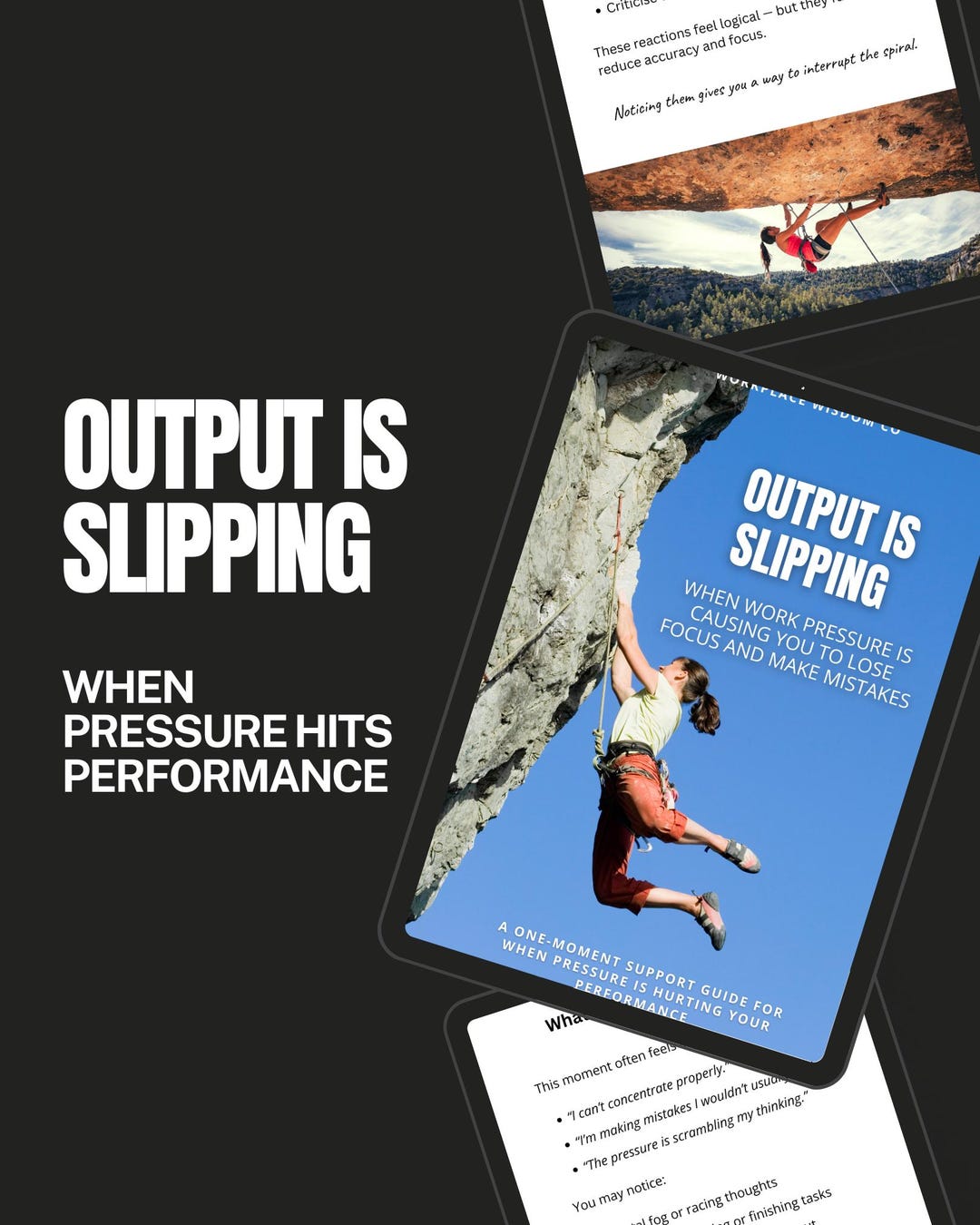 Output is Slipping | Losing Focus at Work Under Pressure | Making ...