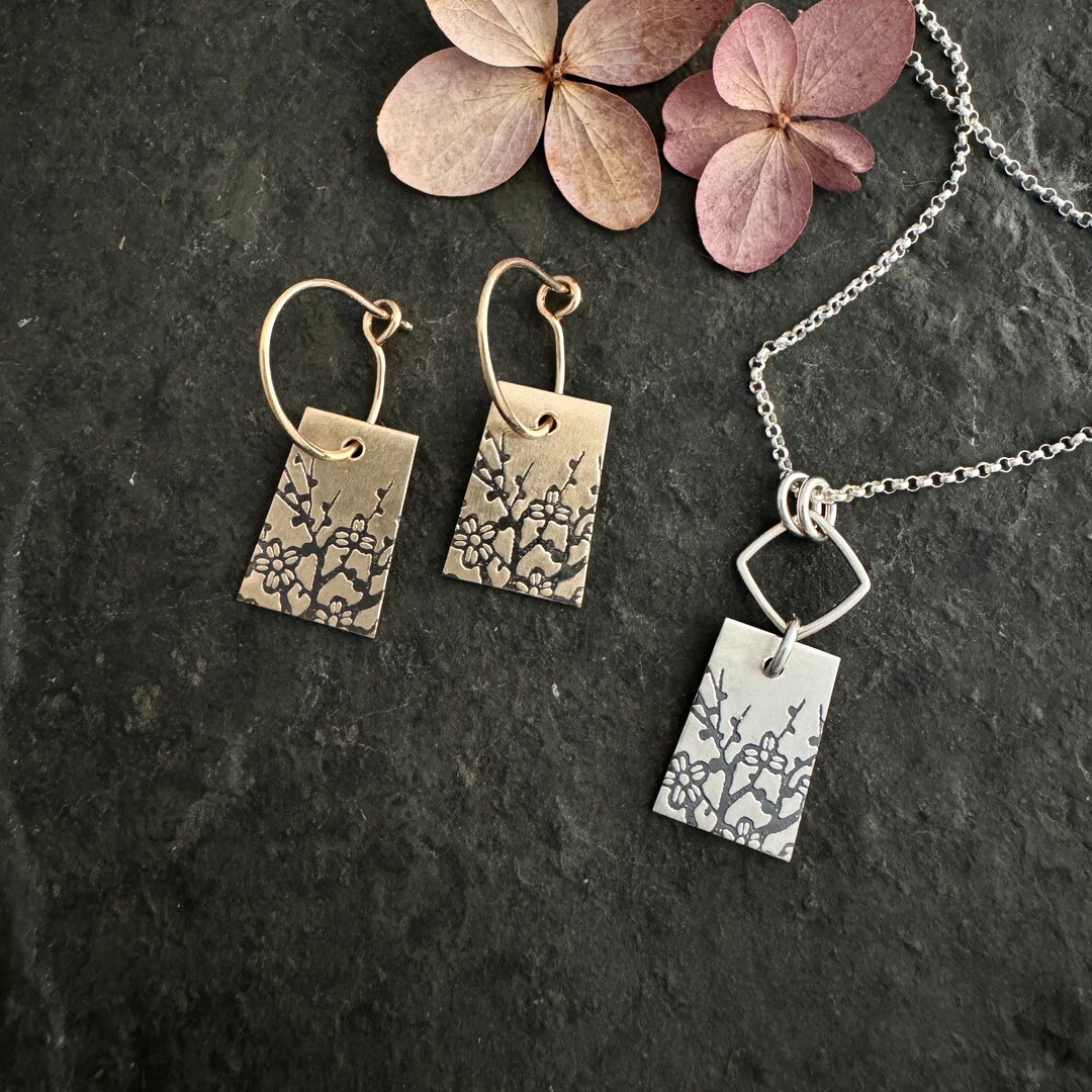 Winter Cherry ~ Indra ~ Cherry Blossom Earrings ~ Cherry Blossom ...