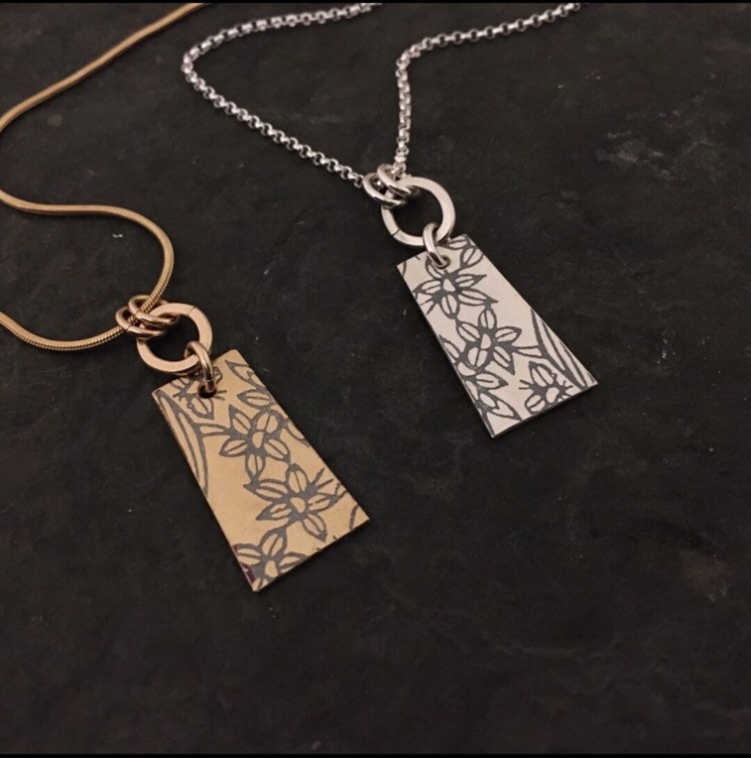 Dogwood Necklace ~ Sterling Silver ~ 14k Gold Fill ~ Rolo or Snake ...