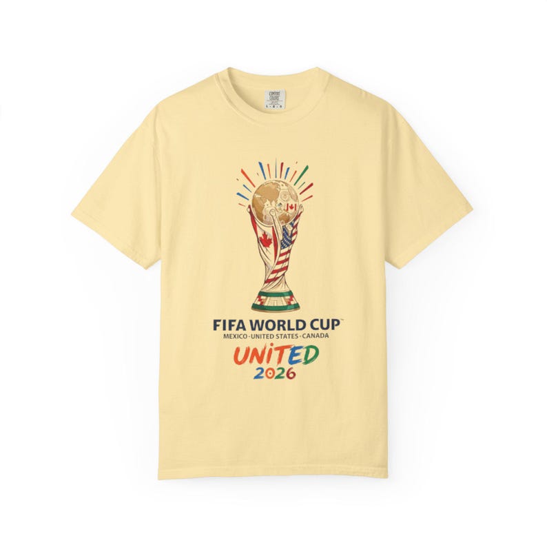 World Cup 2026 Emblem T-shirt, Soccer Trophy Usa,mexico,canada,holiday ...