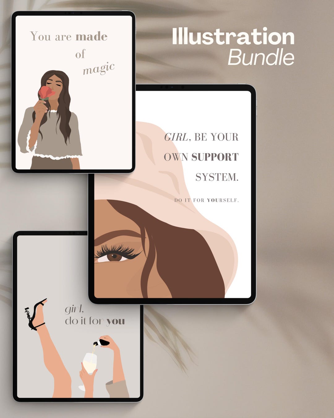 Screensaver Illustration Bundle „girl Power“ - Etsy