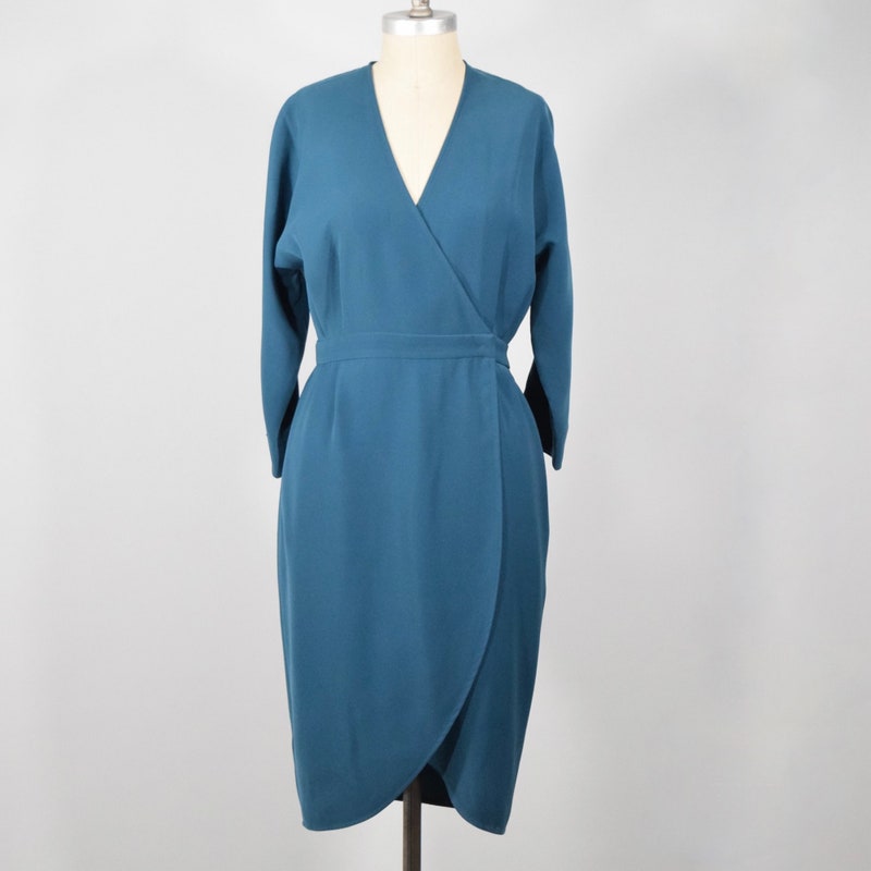 Teal 90s Cocktail Dress - Etsy