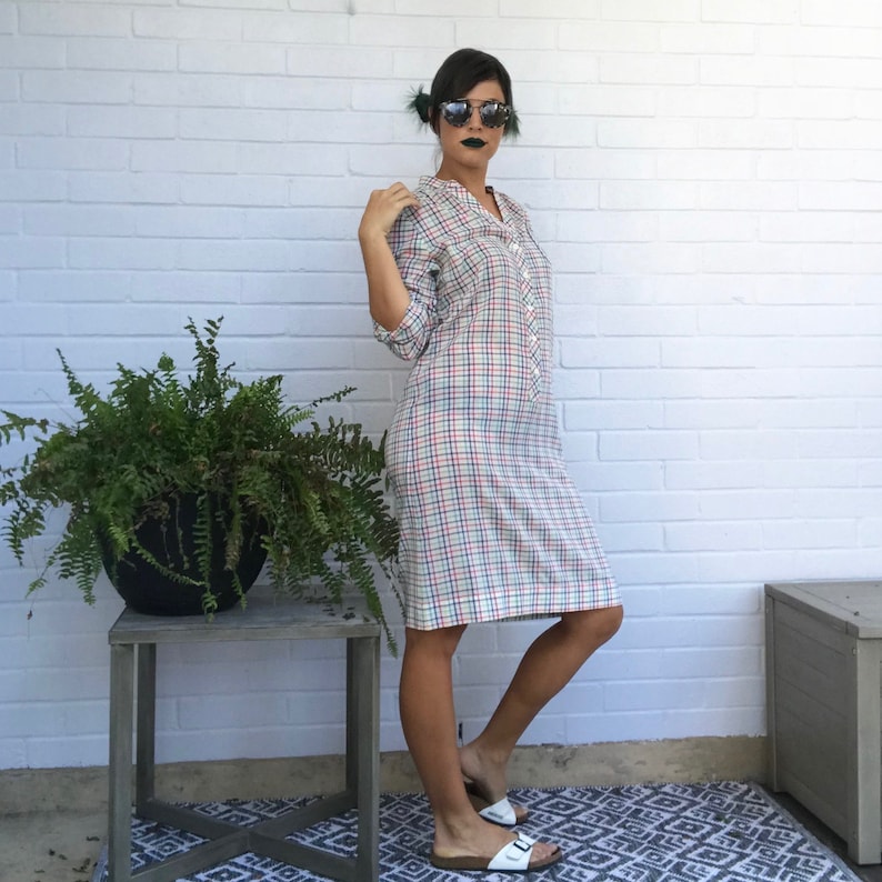 60s Shift Dress / 60s Shirt Dress / Vintage Shift Dress / 60s - Etsy