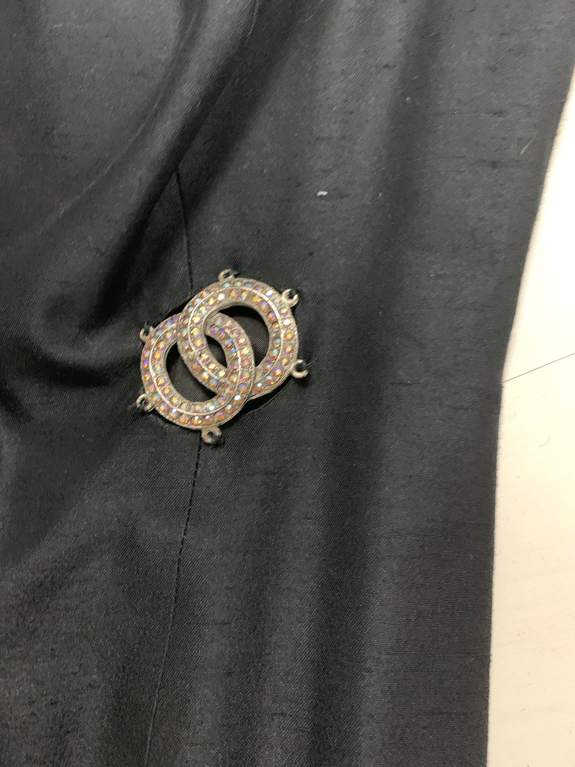 Vintage 80 Black Cocktail Brooch Gothic Dress Mini Prom Dress - Etsy