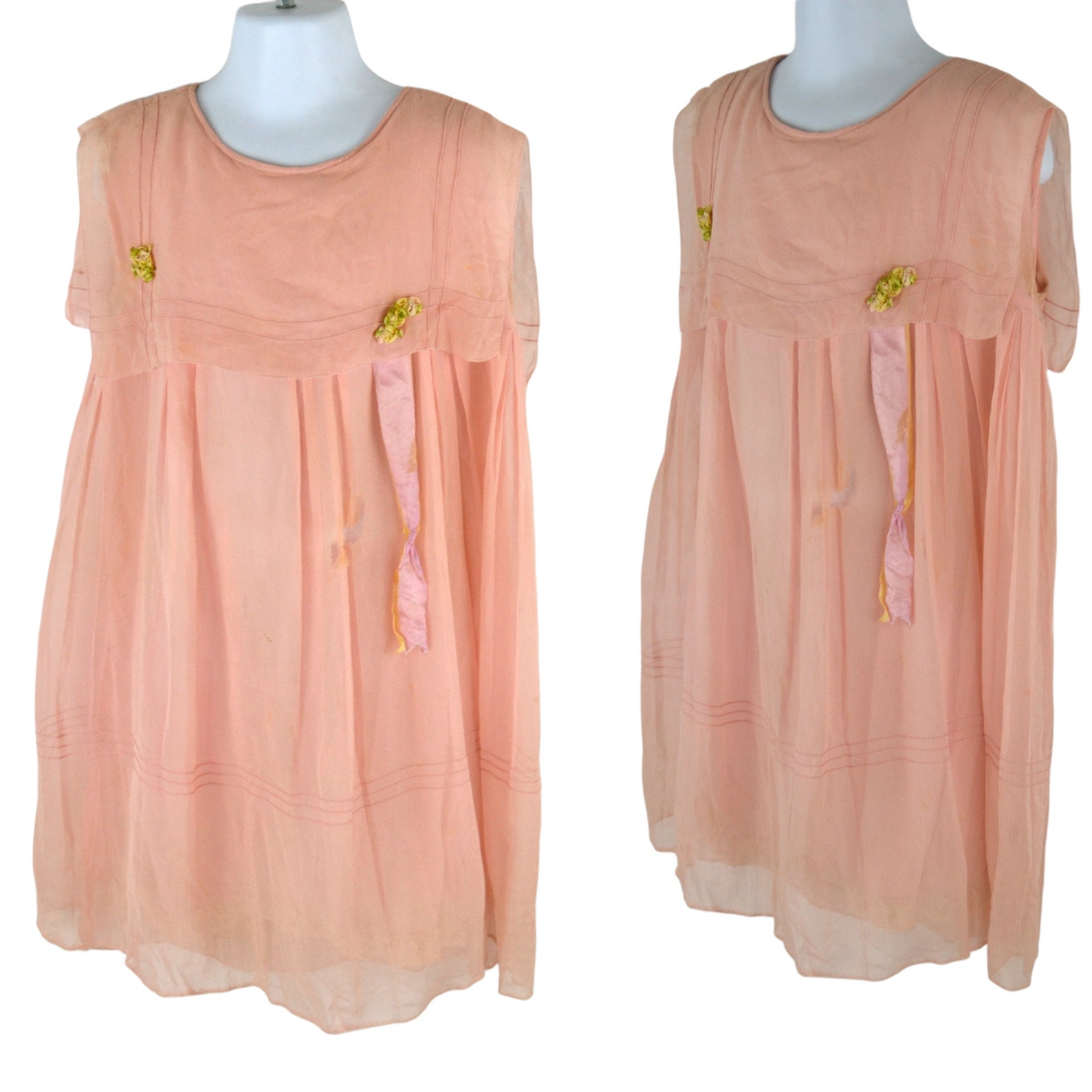 Vintage Rare Pink Muslin Sleeveless Girls Dress, Toddler Girl Dress ...