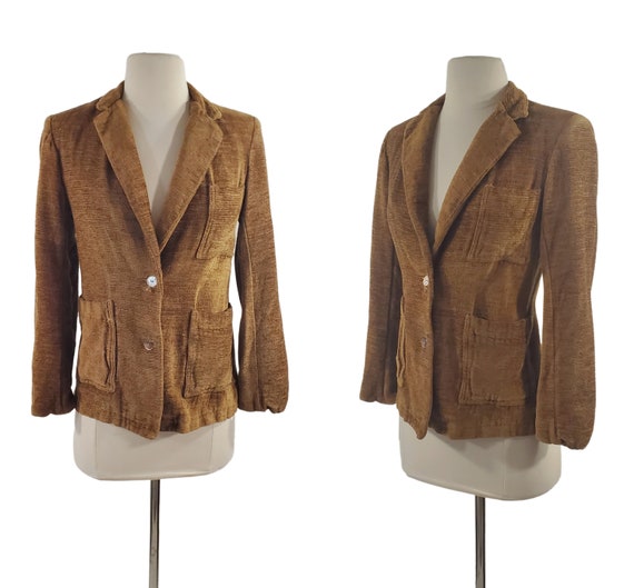 1970s/1980s Tan Brown Blazer by Barbara Colvin & Co - Gem
