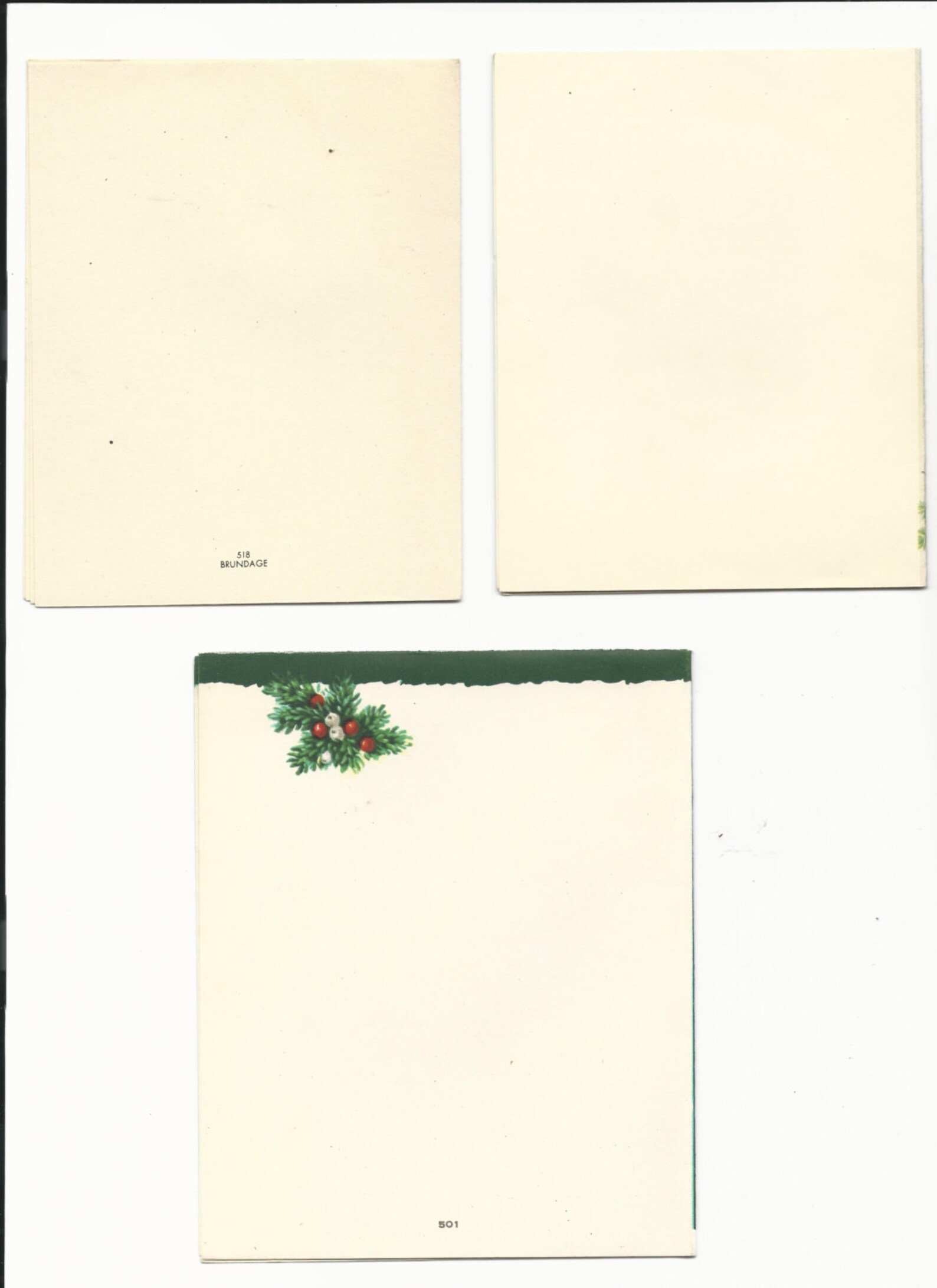 Vintage Christmas/holiday Candlelight Cards Set of 3 - Etsy