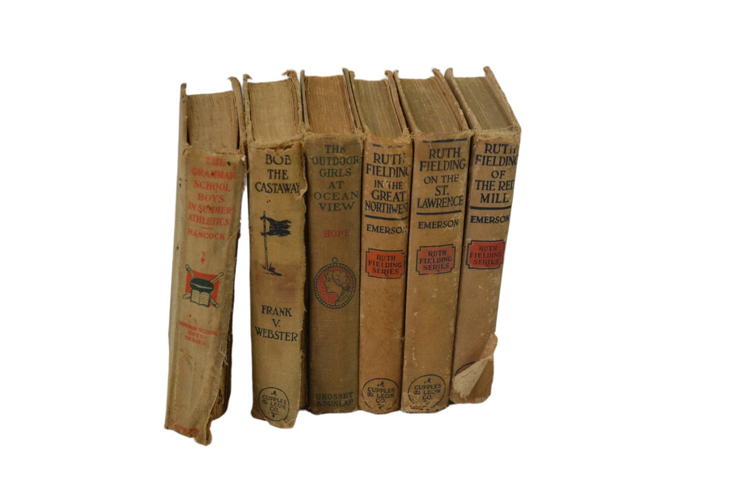 Vintage Beige Decor, Stack of 6 Books, Beige/cream Book Bundle - Etsy