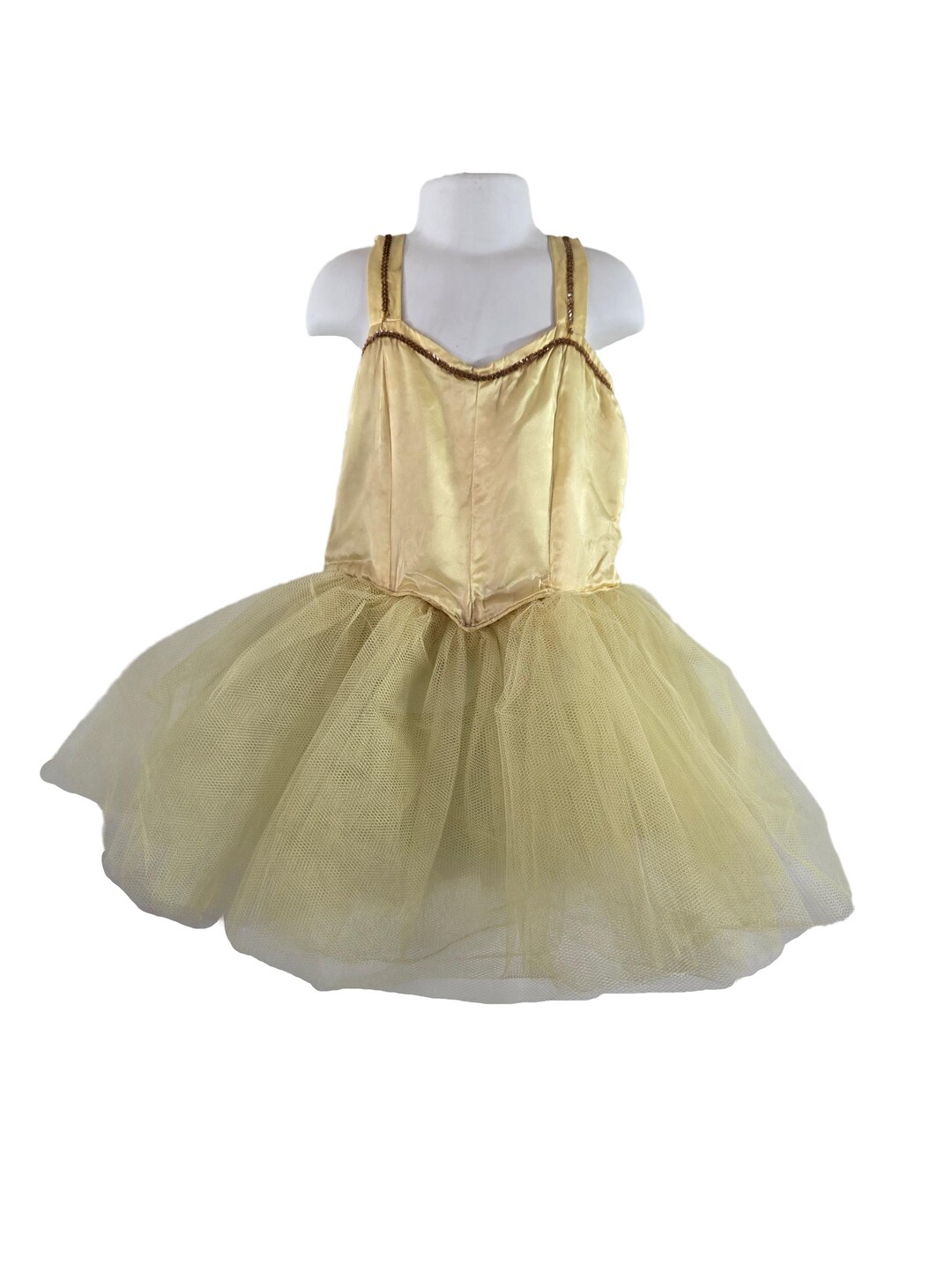 Vintage Toddler Yellow Homemade Dance Costume, Size 4T - Etsy