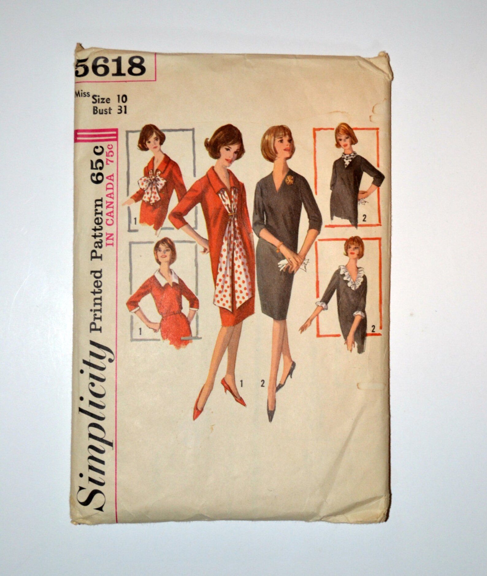 Vintage Sewing Pattern Simplicity Patterns 2274 and 5618 - Etsy