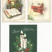 Vintage Christmas/holiday Candlelight Cards Set of 3 - Etsy