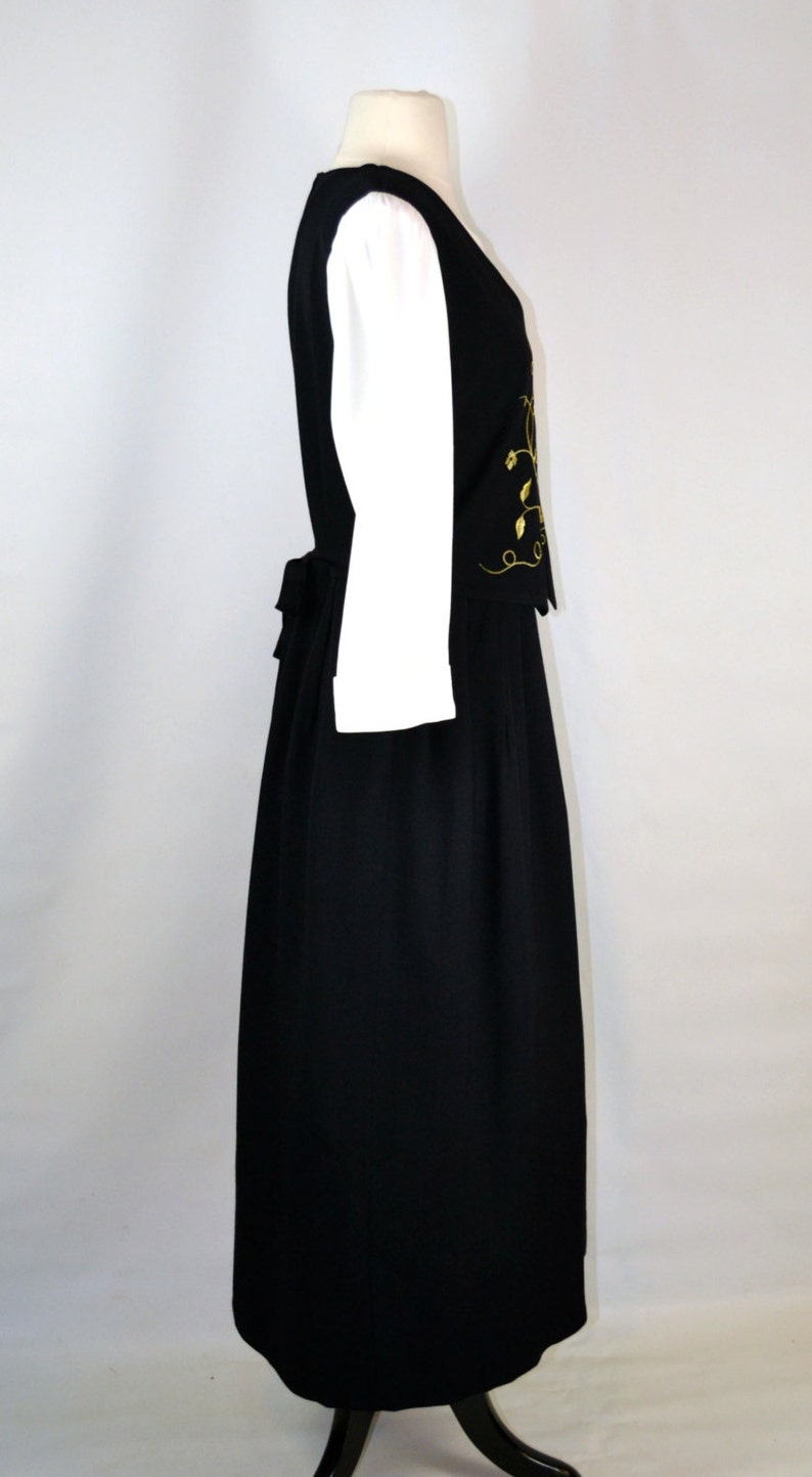 1980s Black and White Layered One Piece Dress by Allison Che | Etsy