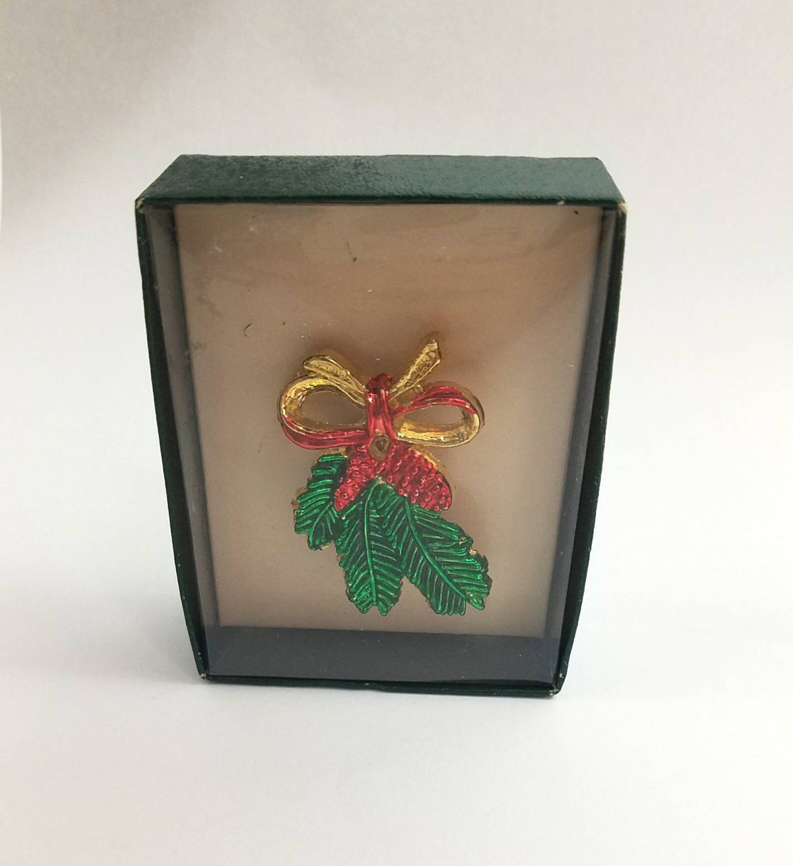 Vintage Christmas Pine Swag Brooch Signed AAI Holiday Pin - Etsy