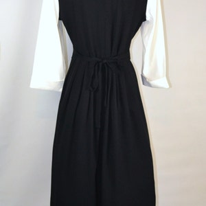 1980s Black and White Layered One Piece Dress by Allison Che, White ...