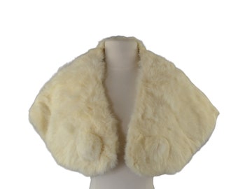 White Rabbit Fur Stole - Etsy