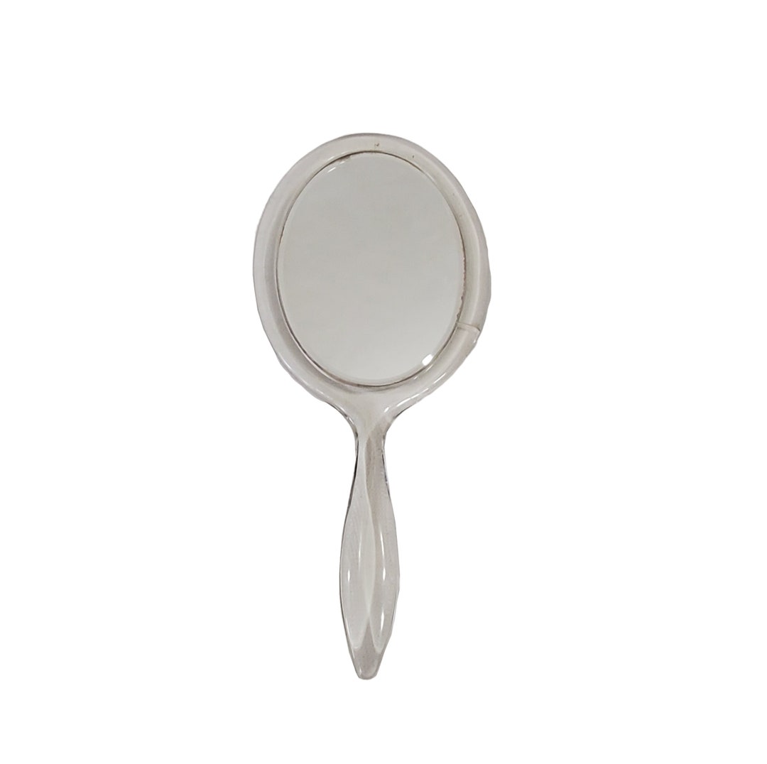 1960s Lucite Double Hand Mirror, Flared Handle - Etsy