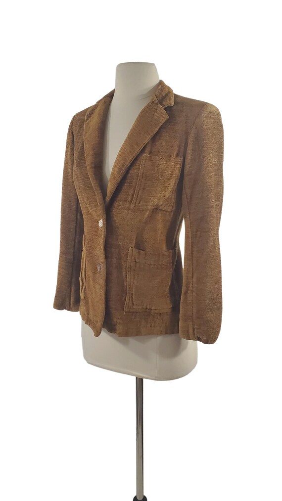 1970s/1980s Tan Brown Blazer by Barbara Colvin & Co - Gem