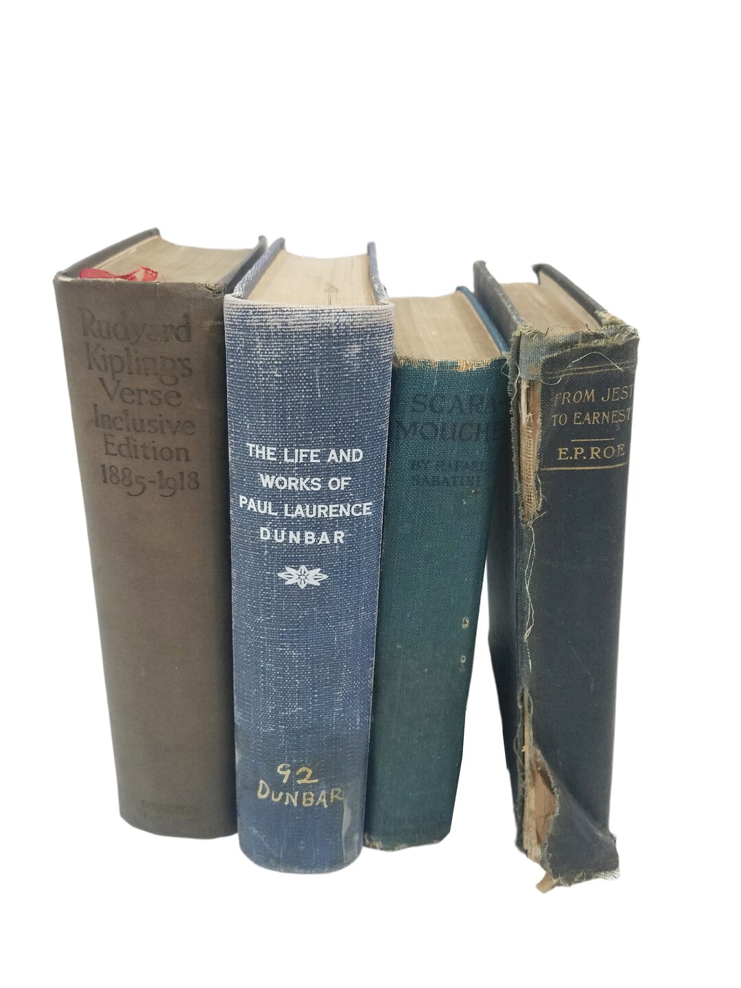 Vintage Blue Book Decor, Stack of 4 Books, Blue Book Bundle - Etsy