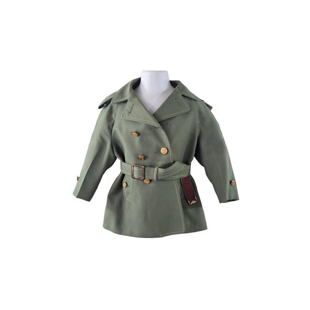 1970s Toddler Boys Muted Sage Green Double Breasted Jacket by Solitaire ...