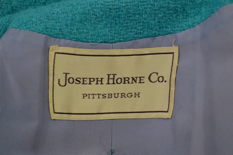 1960s Turquoise Tweed Mid Thigh Length Coat by Joseph Horne Co - Etsy