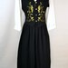 1980s Black and White Layered One Piece Dress by Allison Che, White ...