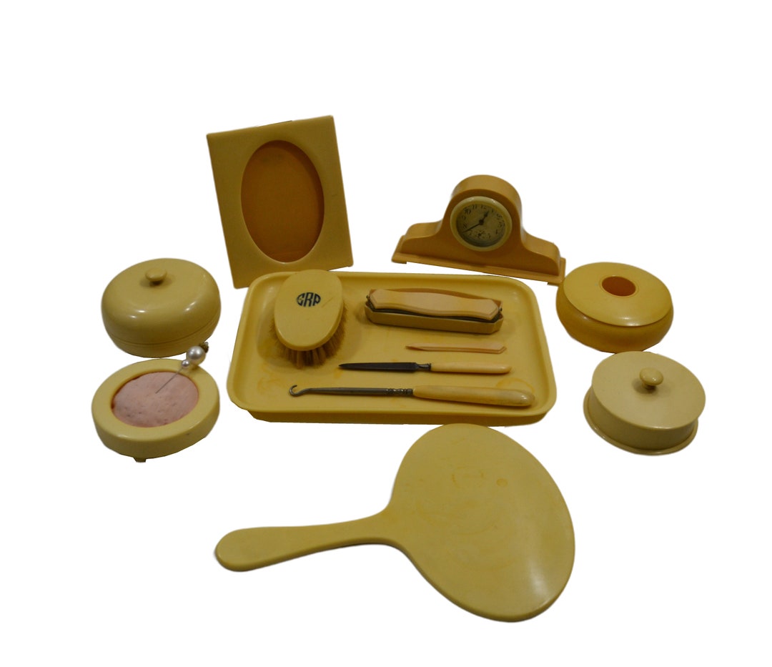 Vintage 13 Piece Celluloid Vanity Dressing Room Set - Etsy
