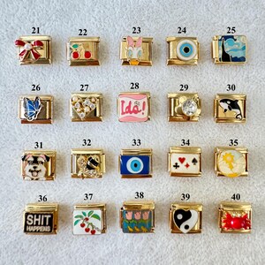 Personalized Gold Italian Charm Bracelet| Custom Italy Charms| Vintage ...