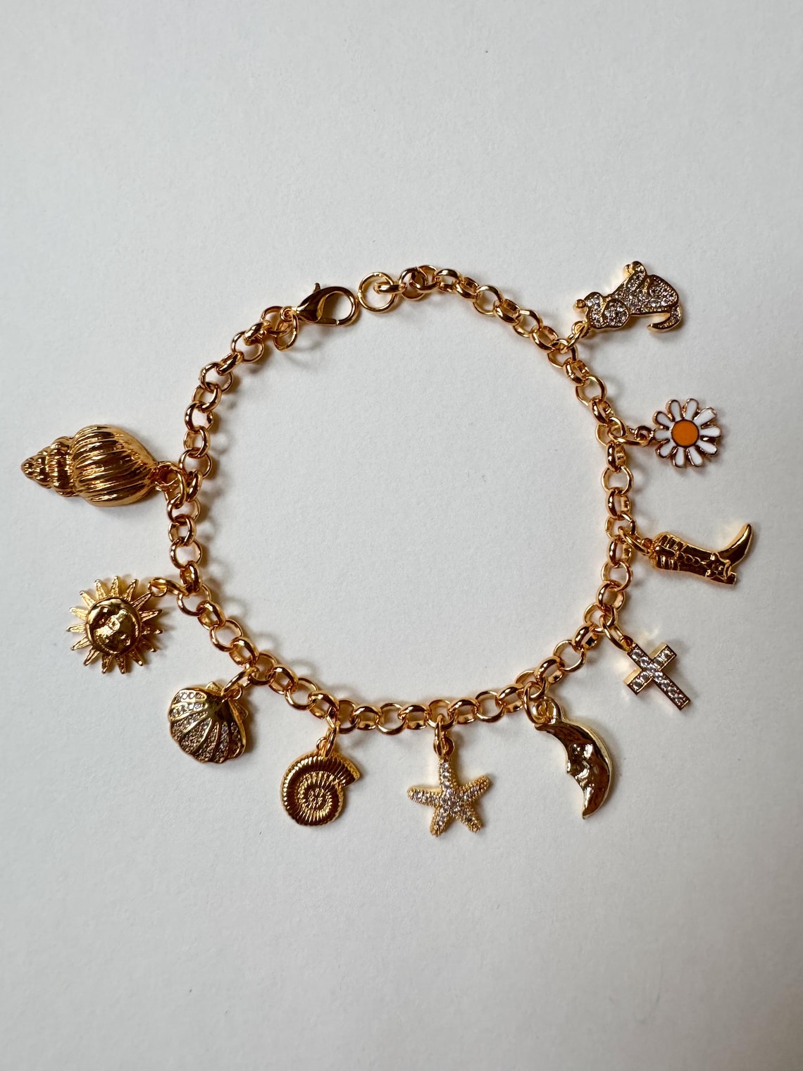 Gold Individual Separate Charms, Add a Charm, for Custom Charm Necklace ...
