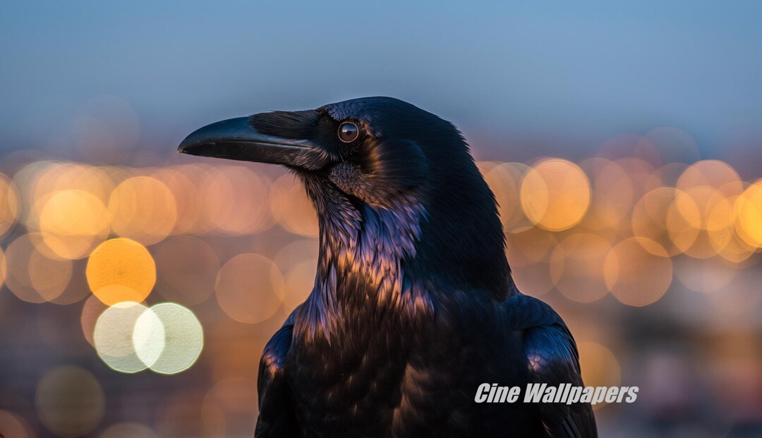Desktop Crow Wallpaper - Instant Digital Download. 1 PNG File. - Etsy