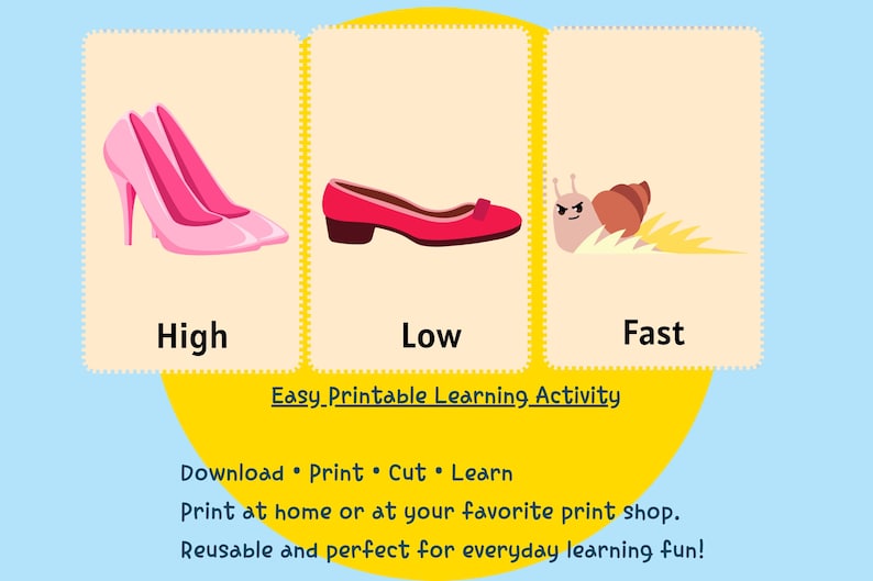 170 Opposite Words Flashcards for Kids | Preschool ESL Learning ...