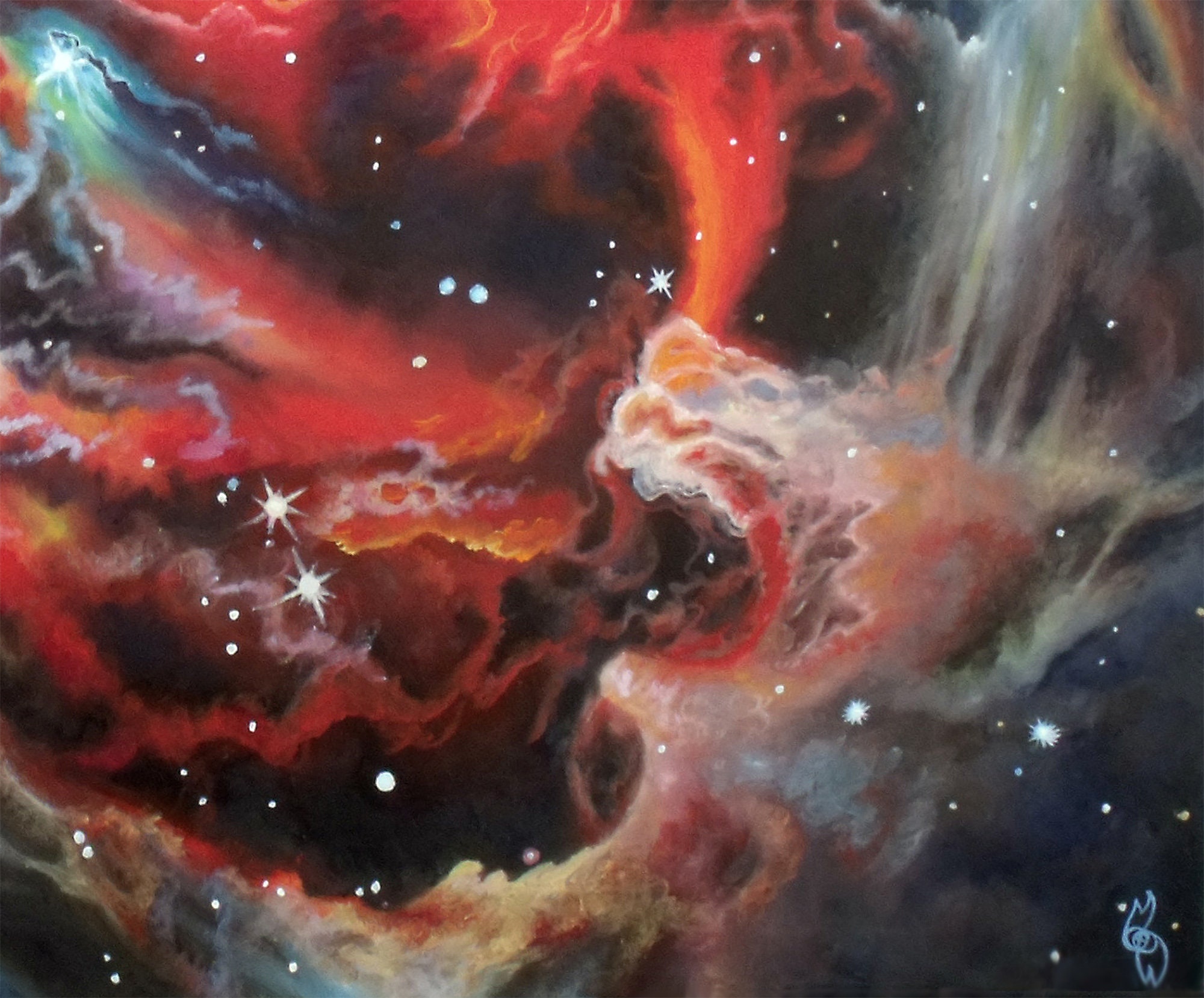 Orion Nebula Oil Paintings