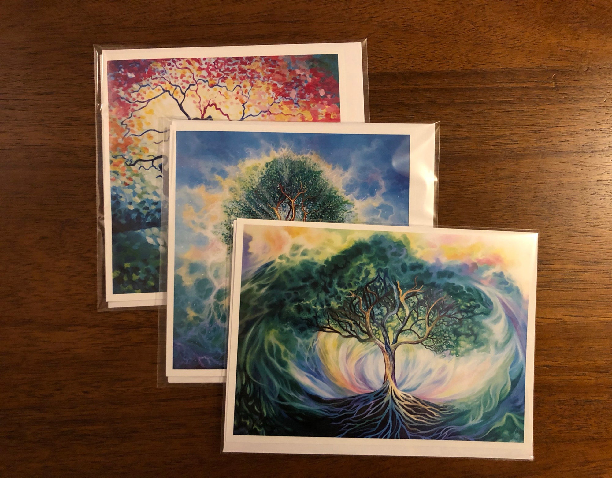 Glorious Trees Greeting Card Set Tree of Life Art - Etsy UK