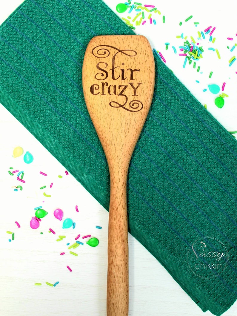 Stir Crazy Wooden Spoon PERSONALIZED Funny Gag Gift For Stay Etsy stir-crazy-wooden-spoon-personalized-funny-gag-gift-for-stay-etsy