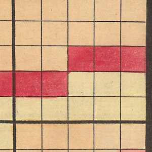 Square Color Grid No. 1 | Vintage Color Theory Art Print, Gifts for ...