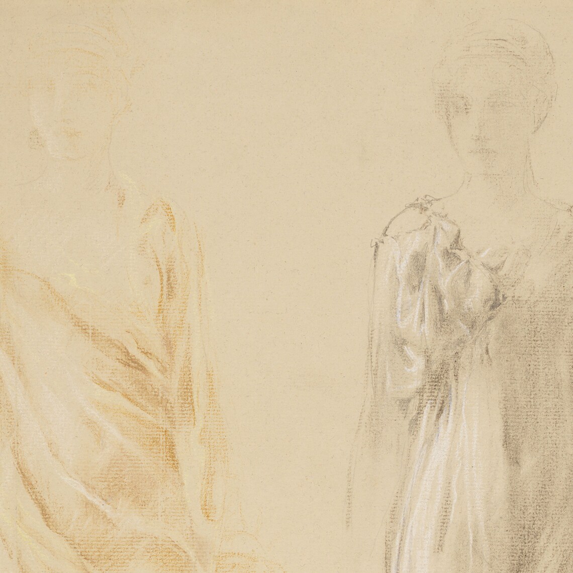 Drapery Study Vintage Printable Sketch Figure Study Digital - Etsy