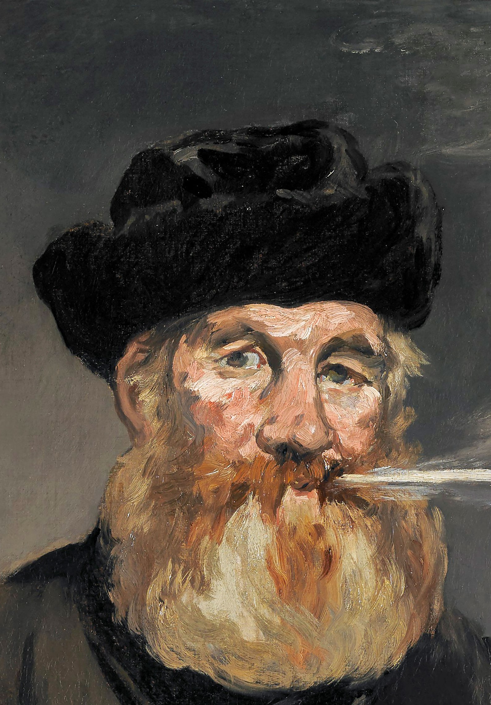 Printable Portrait Painting Digital Download Man Smoking | Etsy