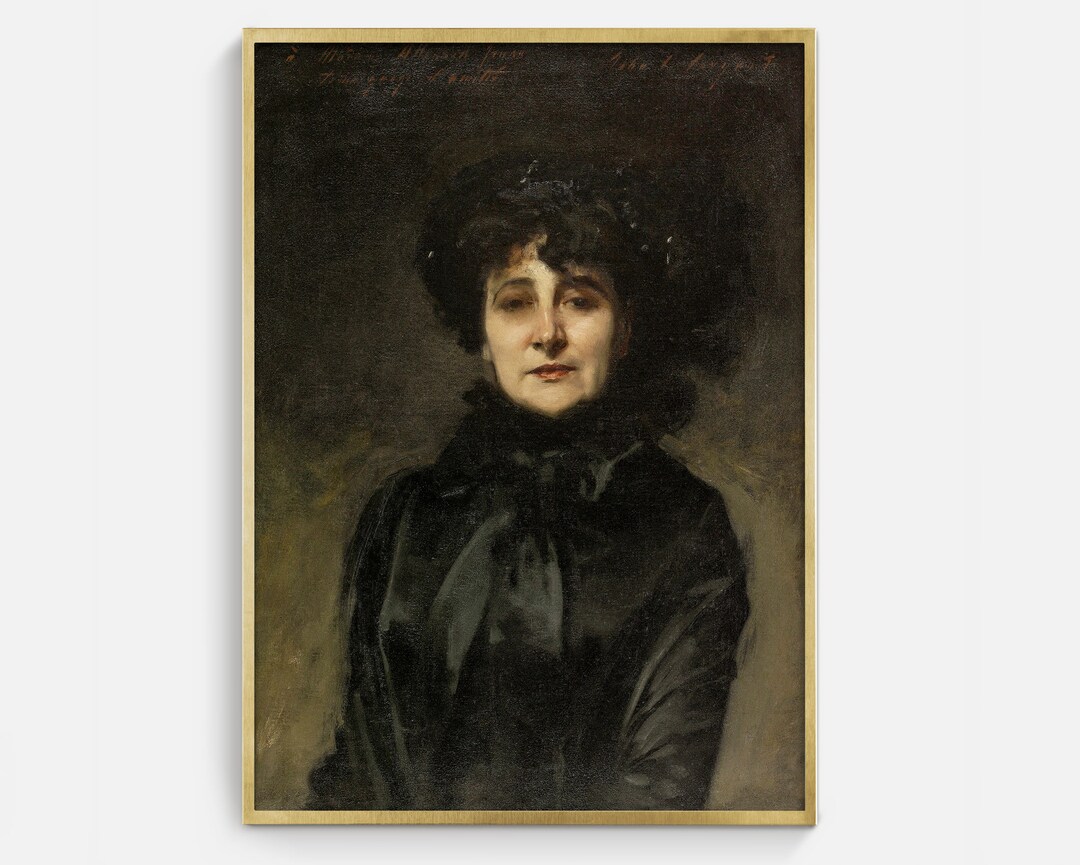 Printable Moody Vintage Portrait Painting Download, Victorian Antique ...