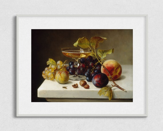 Still Life Painting Printable Art Vintage Still Life Oil | Etsy