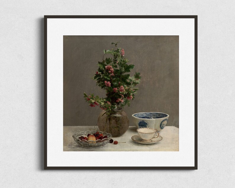 Square Still Life Art Print Printable Still Life With - Etsy