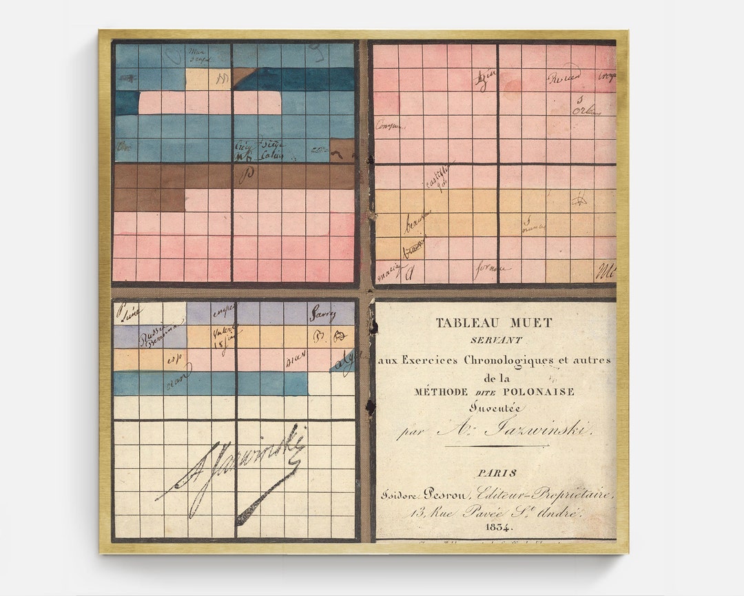 Square Color Grid No. 5 | Printable Color Theory Poster, Gifts for ...