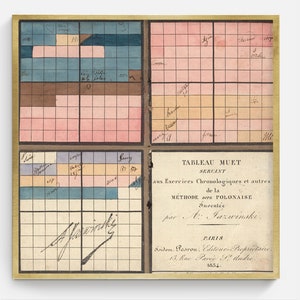 Square Color Grid No. 5 | Printable Color Theory Poster, Gifts for ...