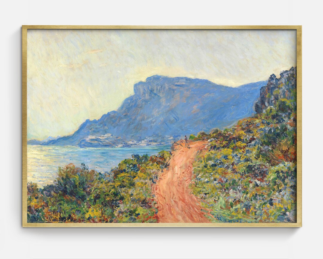 Vintage Ocean Painting Printable Artwork, French Landscape Digital Art ...