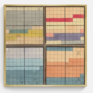 Square Color Grid No. 1 | Vintage Color Theory Art Print, Gifts for ...