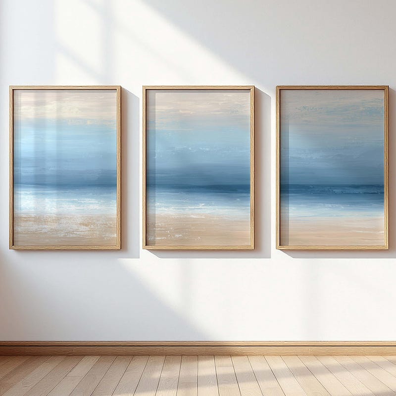 Beach Triptych - Etsy